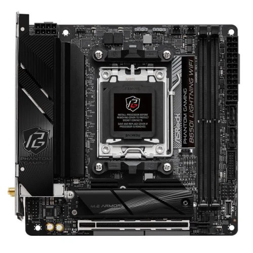 ASROCK B650I LIGHTNING WIFI, AMD B650, AM5, Mini ITX, 2 DDR5, HDMI, Wi ...