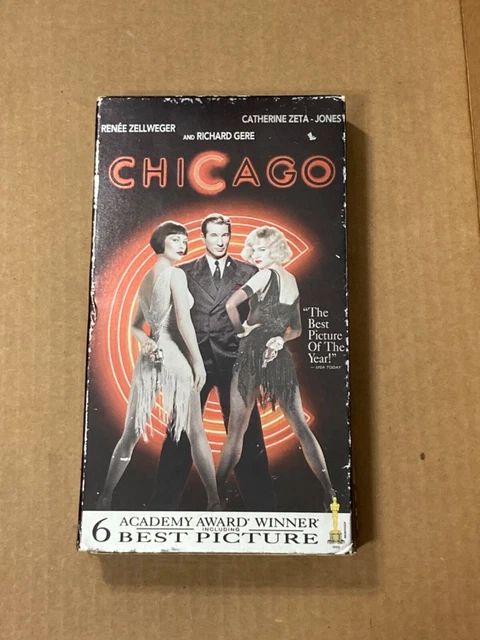 CHICAGO VHS (2002 film) Richard Gere, Catherine Zeta-Jones, Renée ...