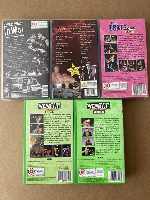 WCW WWF WWE Wrestling VHS Collection Sting Hulk Hogan nWo Nt AEW NJPW £ ...