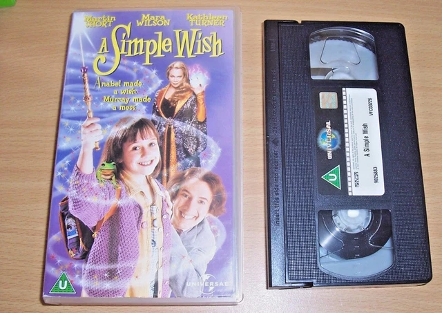 A SIMPLE WISH UK PAL VHS VIDEO 2001 Martin Short Mara Wilson Kathleen ...