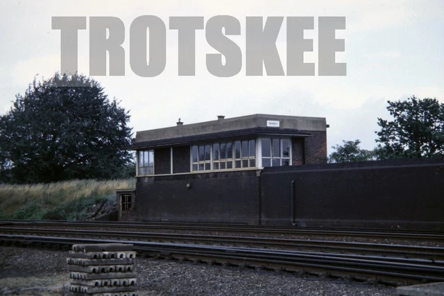 35MM SLIDE BR British Railways Scene Skelton Junction Signal Box 1986 ...