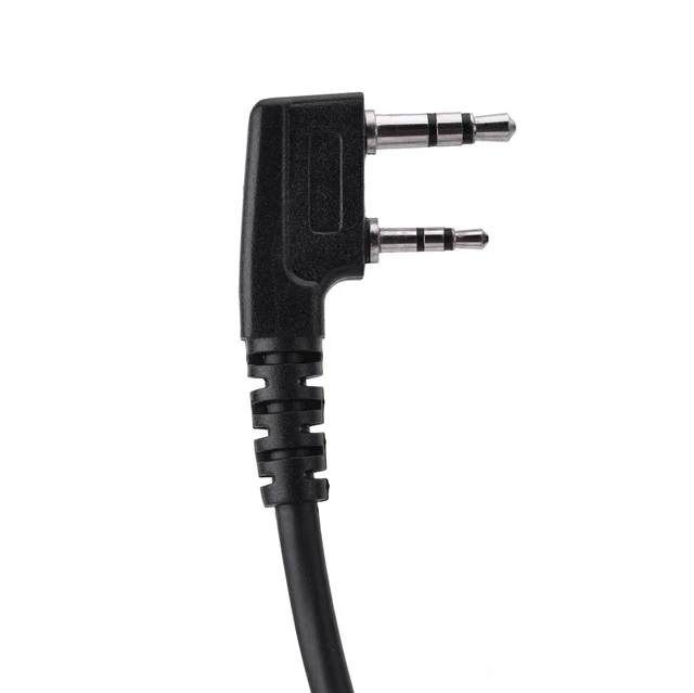2 PIN HANDHELD Dual PTT Speaker Mic For UV-82 Two Way Radio Walkie T ...