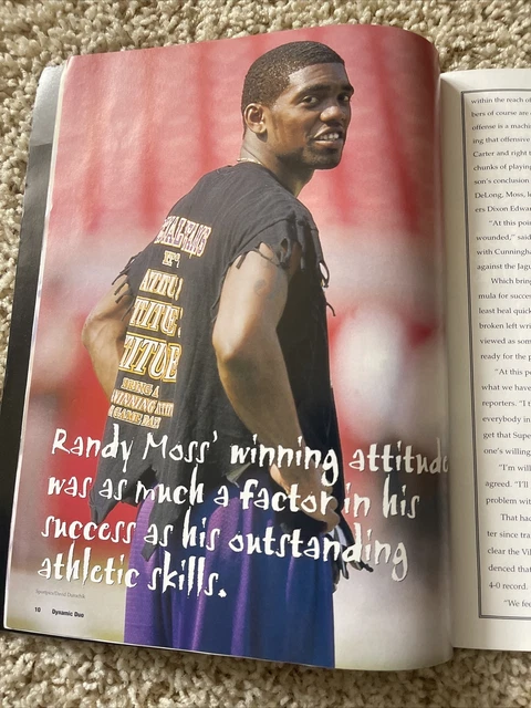 RANDY MOSS R Cunningham Minnesota Vikings 1998/1999 édition collector ...