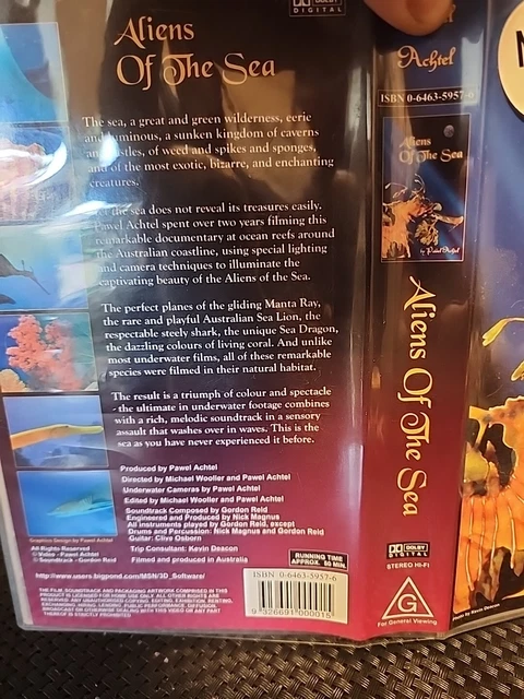 ALIENS OF THE Sea - Pawel Achtel VHS 90s underwater ocean documentary ...