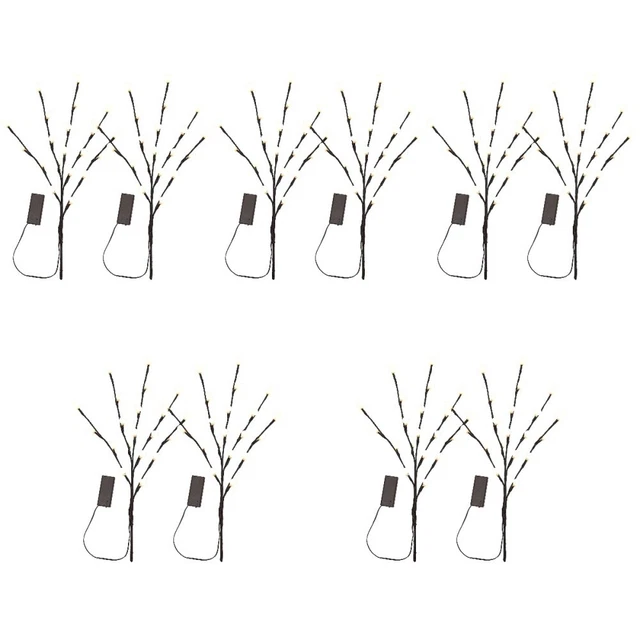 5 COUNT TREE Branch Lights Lighted Branches for Vases Holiday £61.28 ...