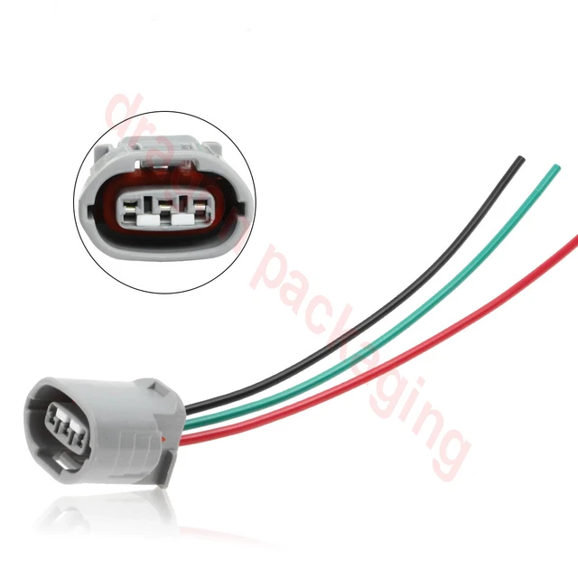 ALTERNATOR DENSO CONNECTOR 3 Pin Plug Toyota oval with 15cm wires ...