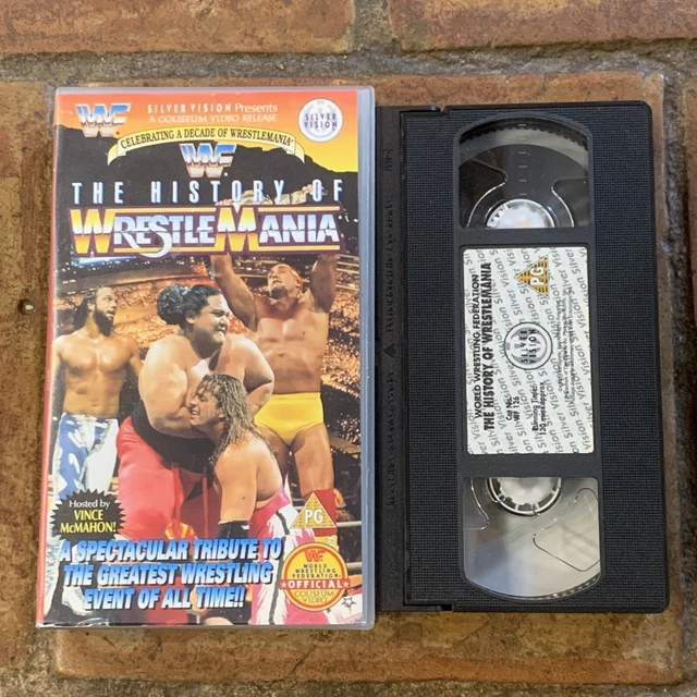 WWE WWF THE History Of Wrestlemania Pal Vhs Video Silver Vision Wrestling £9.99 - PicClick UK