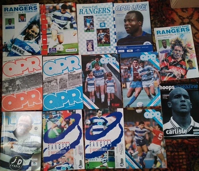 14 QUEENS PARK Rangers Programmes Mixed Seasons Can Split £7.58 ...