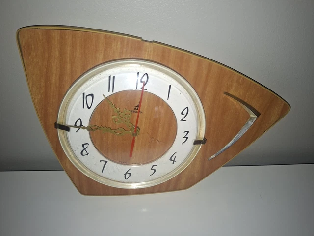 ANCIENNE PENDULE CUISINE Murale Formica JAZ Transistor Vintage EUR 15,00 - PicClick FR