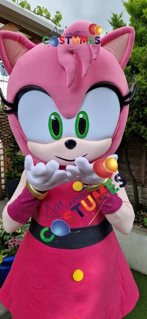 HIRE SONIC AMY Rose X Lookalike Costume Mascot Fancy Dress Hire ...