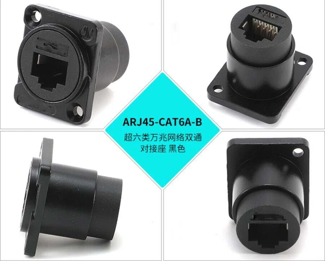 AUDIO-VIDEO BUCHSE CAT6A Dockingstation für Heim Installation Netzwerk ...