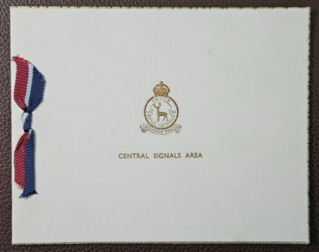 VINTAGE ROYAL AIR Force 90 Group Central Signals Area Xmas Card £9.99 ...