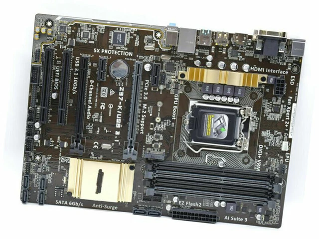 ASUS Z97-K/USB3.1 SOCKET H3/1150 Motherboard Intel Z97 DDR3 ATX USB3.1 ...