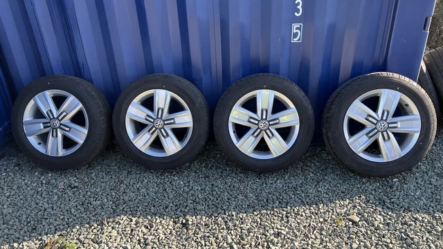 VW TRANSPORTER T5/T6 Devonport Alloys Wheels Continental Tyres 215/60R ...