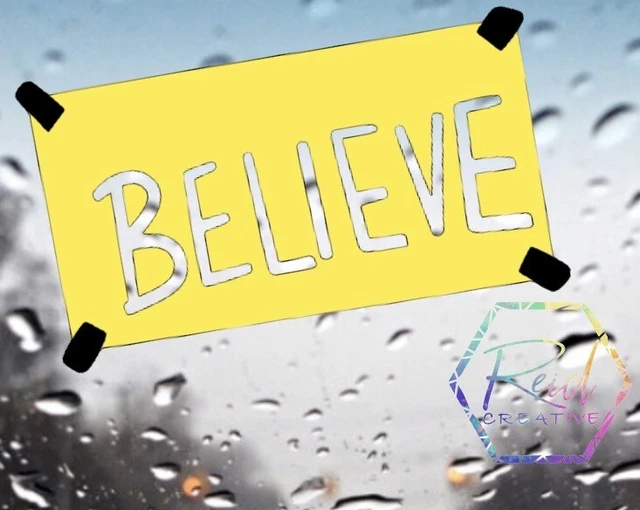 BELIEVE VINYL STICKER. Sign, Ted Lasso. Car Decal, Window, Wall, Laptop ...