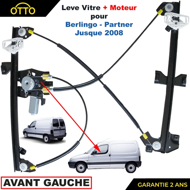 LEVE VITRE AVANT GAUCHE COMPLET CONFORT pour CITROEN BERLINGO PEUGEOT PARTNER EUR 39,90 ...
