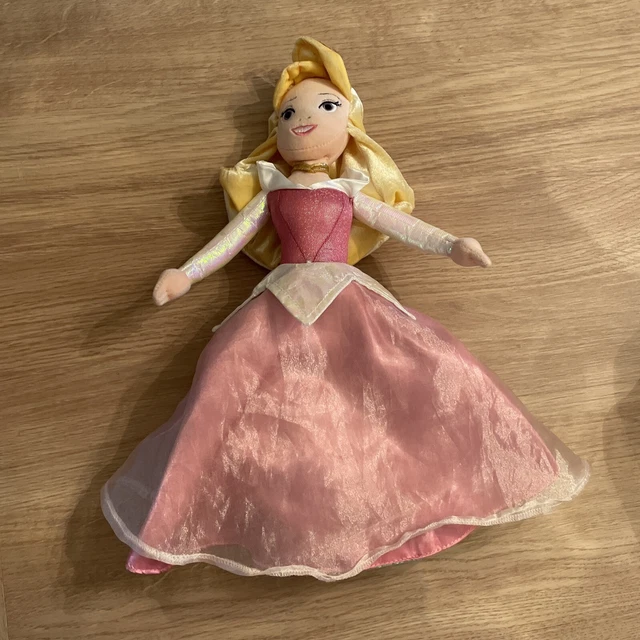 DISNEY PARKS ORIGINAL 2 In 1 Disney Princess Teddy Aurora And Ariel £4. ...