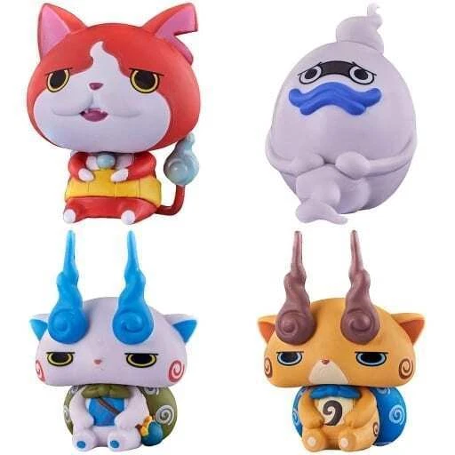 FIGURINES COMMERCIALES TOUS les 4 types Set Yokai Watch Machibuke EUR ...