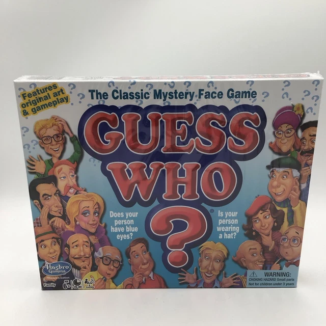 GUESS WHO CLASSIC Mystery Face Game by Milton Bradley Bilingual ENGLISH ...