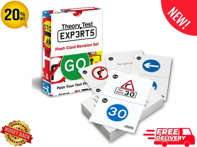 ROAD SIGNS FLASH Cards Know Your Road Signs Pass Your UK 128 Driving ...