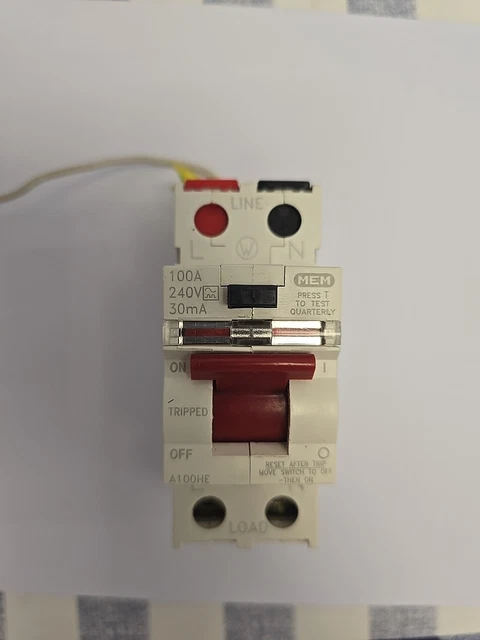 MEM 100A 30MA Double Pole RCD White A100HE £26.68 - PicClick UK