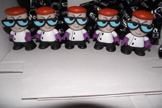 5 TITANS VINYL FIGURES CARTOON NETWORK COLLECTION lot DEXTERS LAB $28. ...