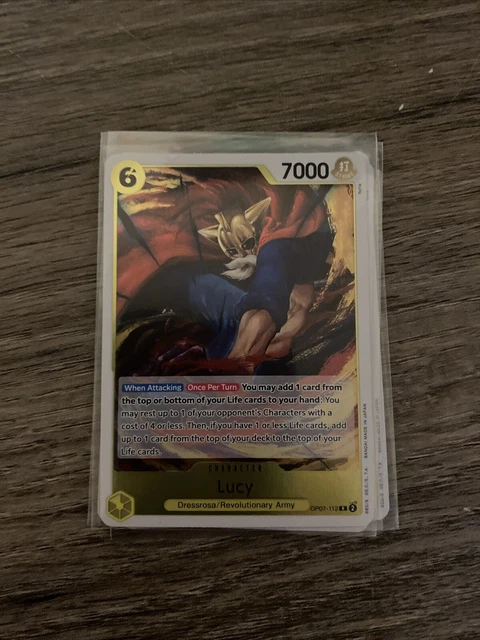UNE PIÈCE JEU de Cartes OP07-112 Lucy R 500 Years in the Future Anglais ...