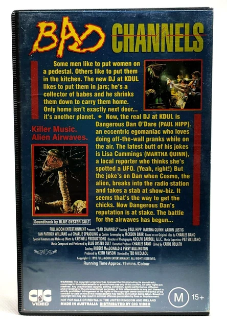 BAD CHANNELS VHS PAL Extremely Rare TESTED 1992 Excellent Condition EUR ...