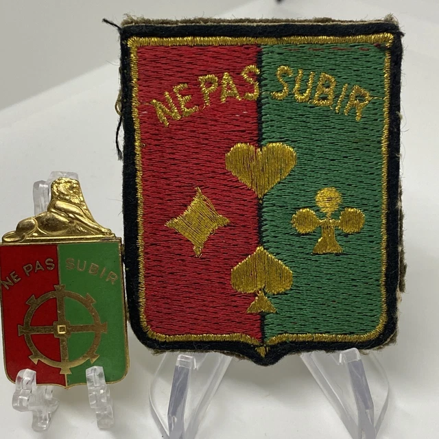 G12- INSIGNE MILITAIRE 14 Di /Chobillon Paris/ Plus Insigne Brodé Ancien/ EUR 20,00 - PicClick FR