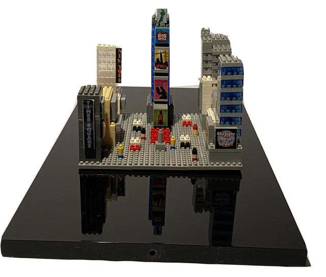 TIMES SQUARE NEW York City Miniature Lego Diorama Sculpture £116.35 ...