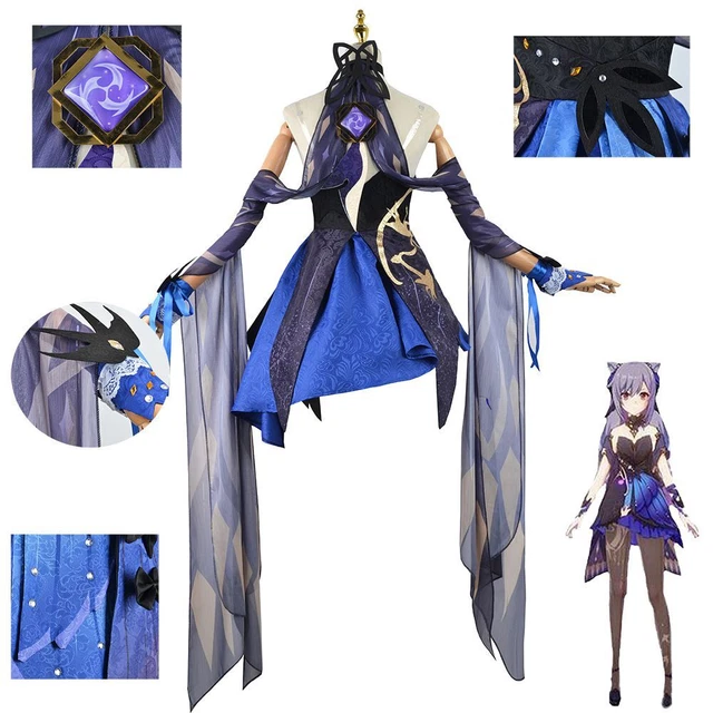 GENSHIN IMPACT CHARACTER Outfit Keqing Opulent Splendor Cosplay Anime ...