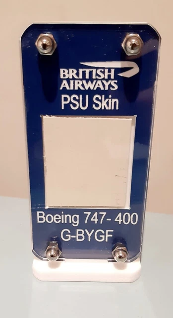 BRITISH AIRWAYS G-BYGF 747 Cabin PSU section in display panel £14.96 ...
