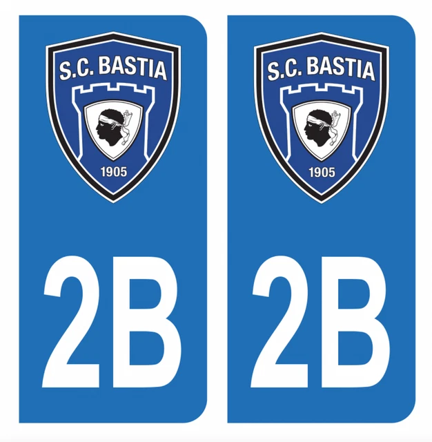 AUTOCOLLANT STICKERS PLAQUE d'immatriculation voiture auto 2B Club SCB ...