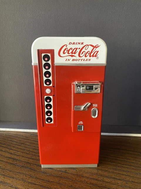 COCA COLA 1950’S Style Molded Plastic Vending Machine Coin Bank No ...