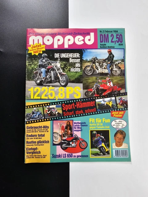 MOPPED MAGAZIN ZEITSCHRIFT - Die Ungeheuer 1225,8 PS - Februar 1994 EUR ...