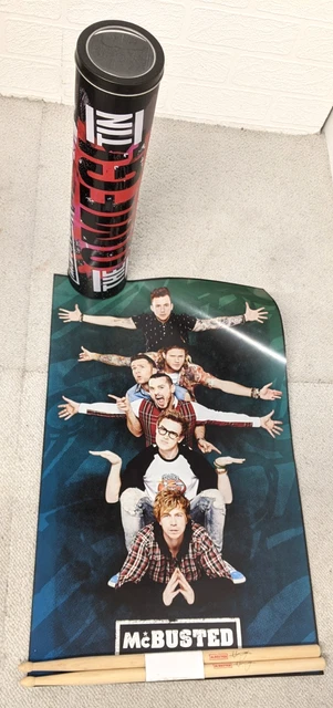 MCBUSTED BUSTED MCFLY OMFG Tin Official Tour Drum Sticks Poster £23.09 ...