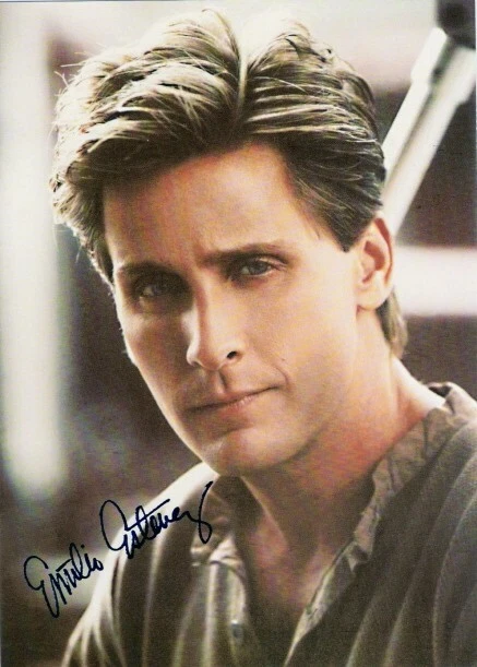 PHOTO ORIGINALE SIGNATURE preprint de l'acteur EMILIO ESTEVEZ / 13X18 ...