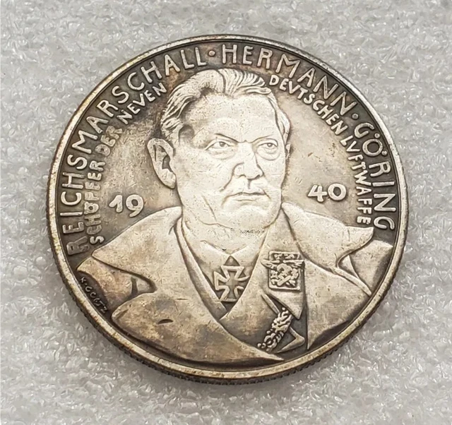 WW2 GERMAN LUFTWAFFE Hermann Göring Coin Medal Coin World War 2 ...