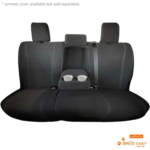 FIT TOYOTA HILUX SR SR5 GR Sport (Sep15-Now) REAR Neoprene Seat Cover ...