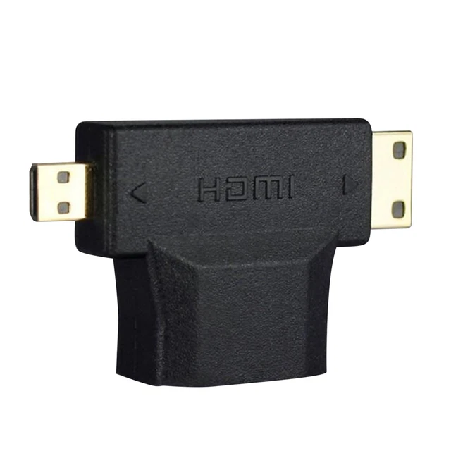 HDMI FEMALE TO Mini Micro HDMI Male Adapter Repairing Accessories ...