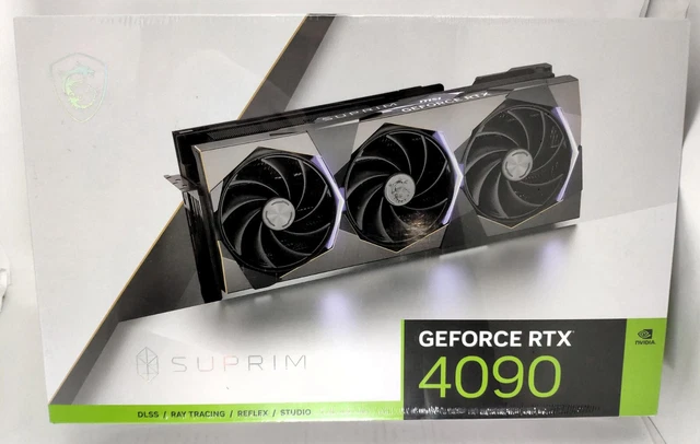 MSI GAMING GEFORCE RTX 4090 SUPRIM 24G GDRR6X Triple Fan Air Graphics ...