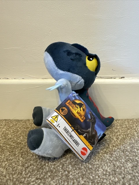 NWD JURASSIC WORLD Dominion Mattel Therizinosaurus Roar sounds plush ...