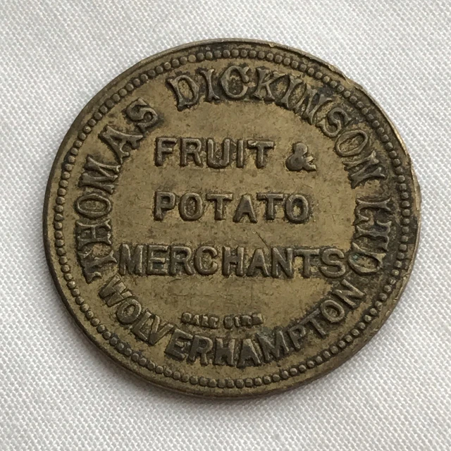 BRITISH 2 SHILLINGS ‘Thomas Dickinson LTD’ WOLVERHAMPTON Trade Token ...