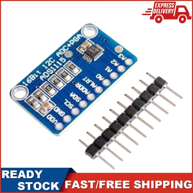 ADS1115 ADC MODULE Amplifier Development Board I2C 2.0V To 5.5V for ...