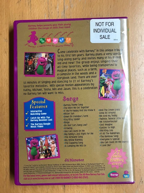 BARNEY - SING and Dance With Barney (DVD, 2004) + Movin and Groovin $13 ...