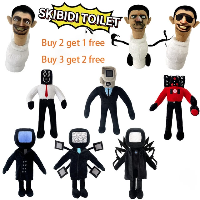 Funny Skibidi Toilet Plush Toiletman Doll Cameraman Speakerman Stuffed