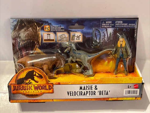 JURASSIC WORLD DOMINION Maisie & Velociraptor Beta Lystrosaurus ...