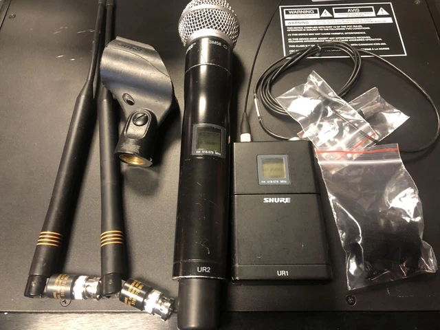 SHURE UR4S, UR1, UR2/SM58 H4 UHF Wireless Microphone (Single version of UR4D) $1,249.99 ...