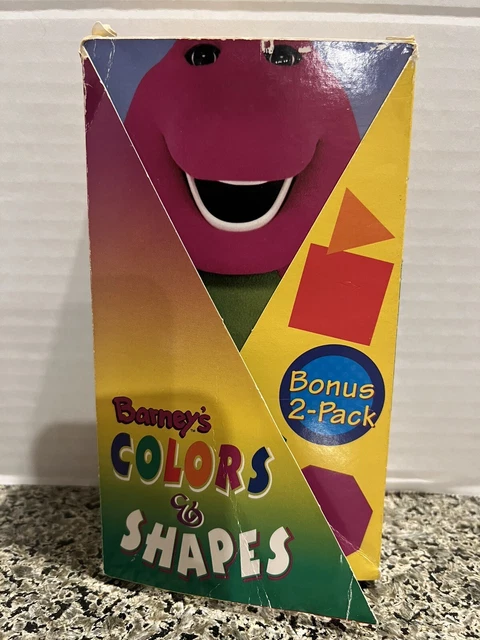 BARNEY COLORS & Shapes Sing-Along Bonus 2-Pack VHS Video Tapes Set $14. ...