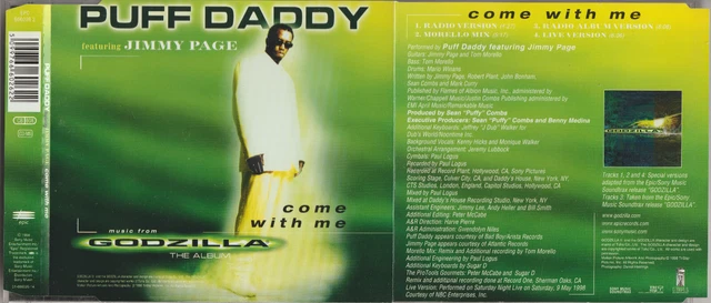 PUFF DADDY - Come with me (1998, feat. Jimmy Page) [4 Track Maxi-CD ...